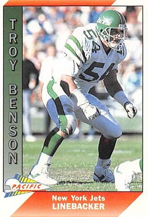 Amazon.com: 1991 Pacific Football #380 Troy Benson New York Jets ...