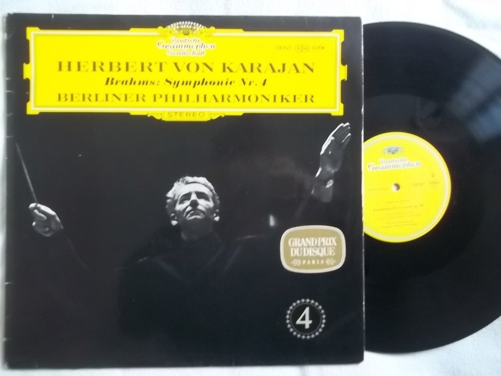 138 927 Brahms Symphony 4 Berliner Philharmoniker Karajan vinyl LP: Berliner Philharmoniker ...