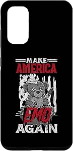 Amazon.com: Galaxy S20 Emoticon Make America Emo Again Emocore ...