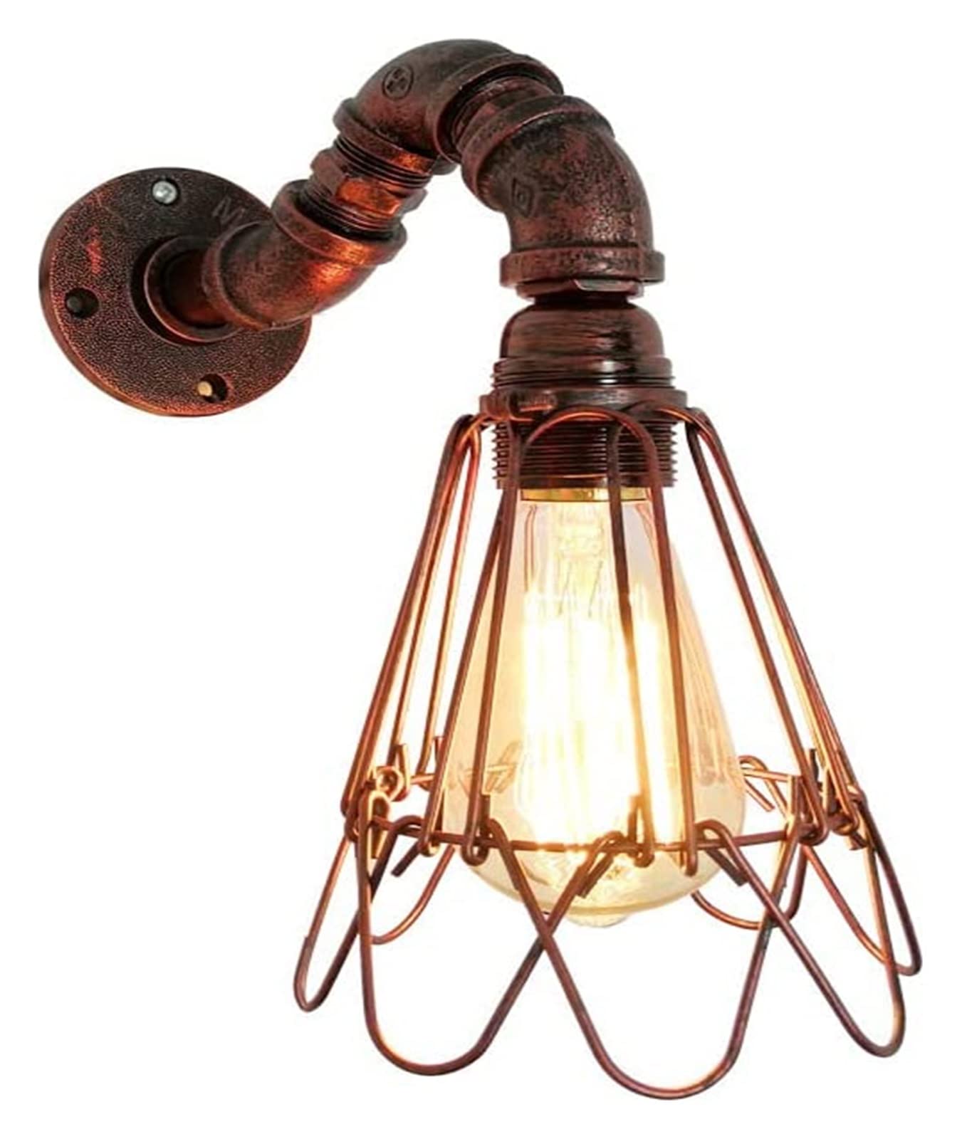 Wall Lighting Fixtures Rustic Copper Wire Windham Alabaster Pendant