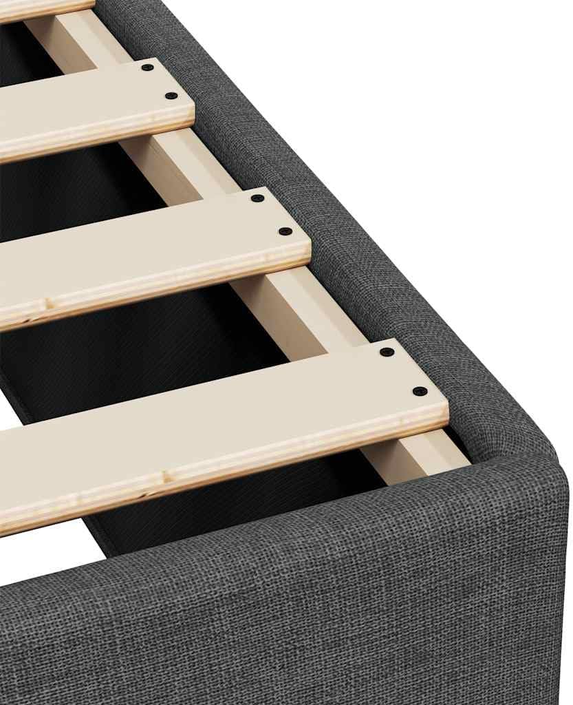 vidaXL Twin XL Upholstered Bed Frame - Dark Gray Instruction Manual