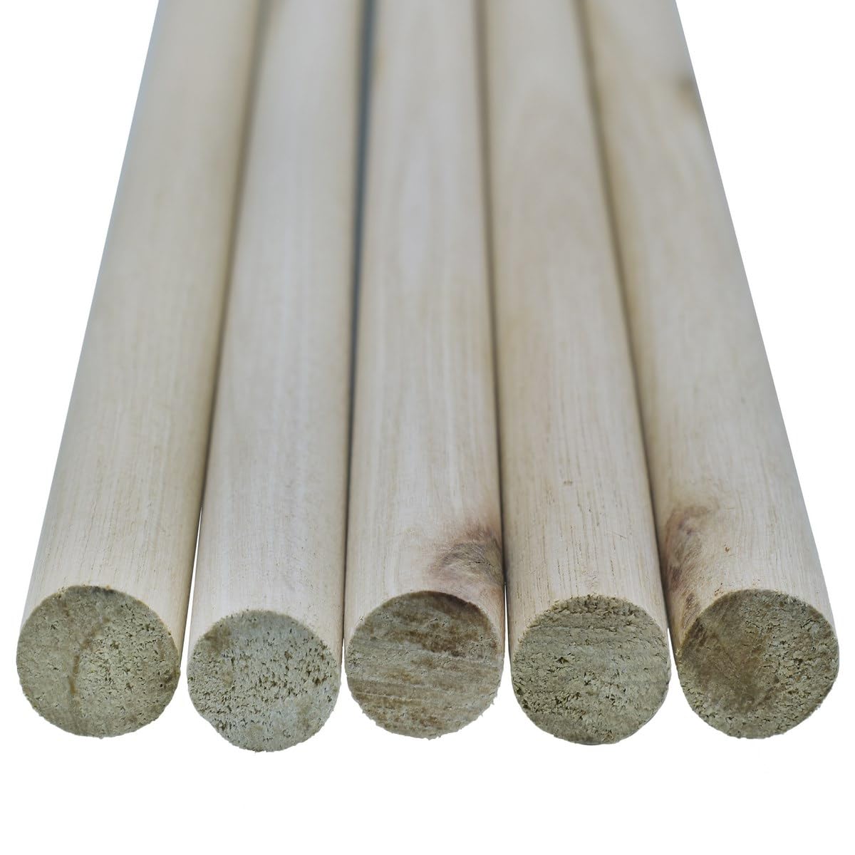 R&H Round Wooden Sticks 12 INCHES in Length, 12MM in Thickness Pack of ...