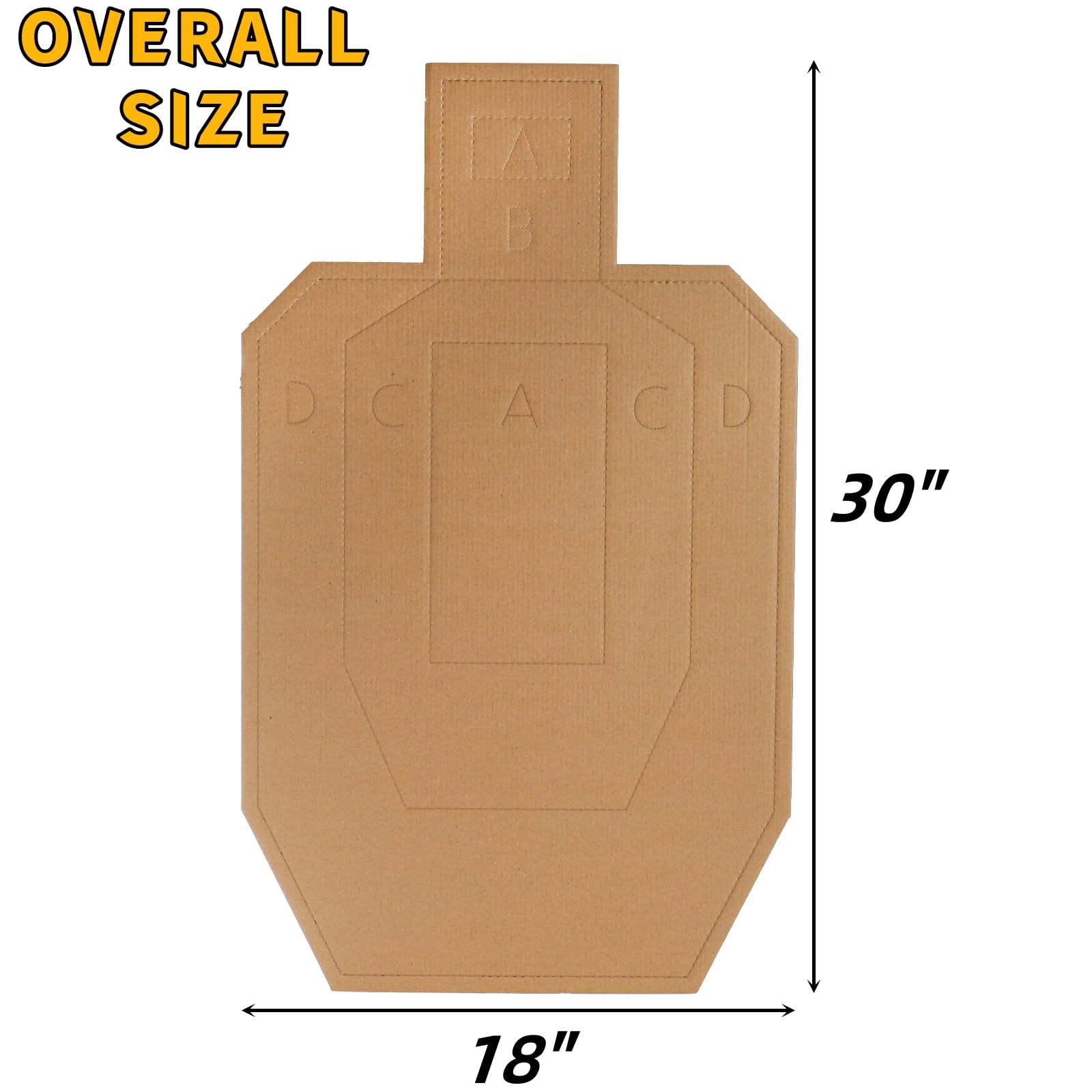 Snapklik.com : 20 Pieces Shooting Cardboard Targets, 30 X 18 Inches ...