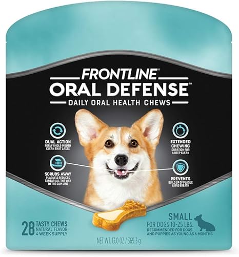 Amazon.com : FRONTLINE Oral Defense Daily Dental Chews for Dogs : Pet ...