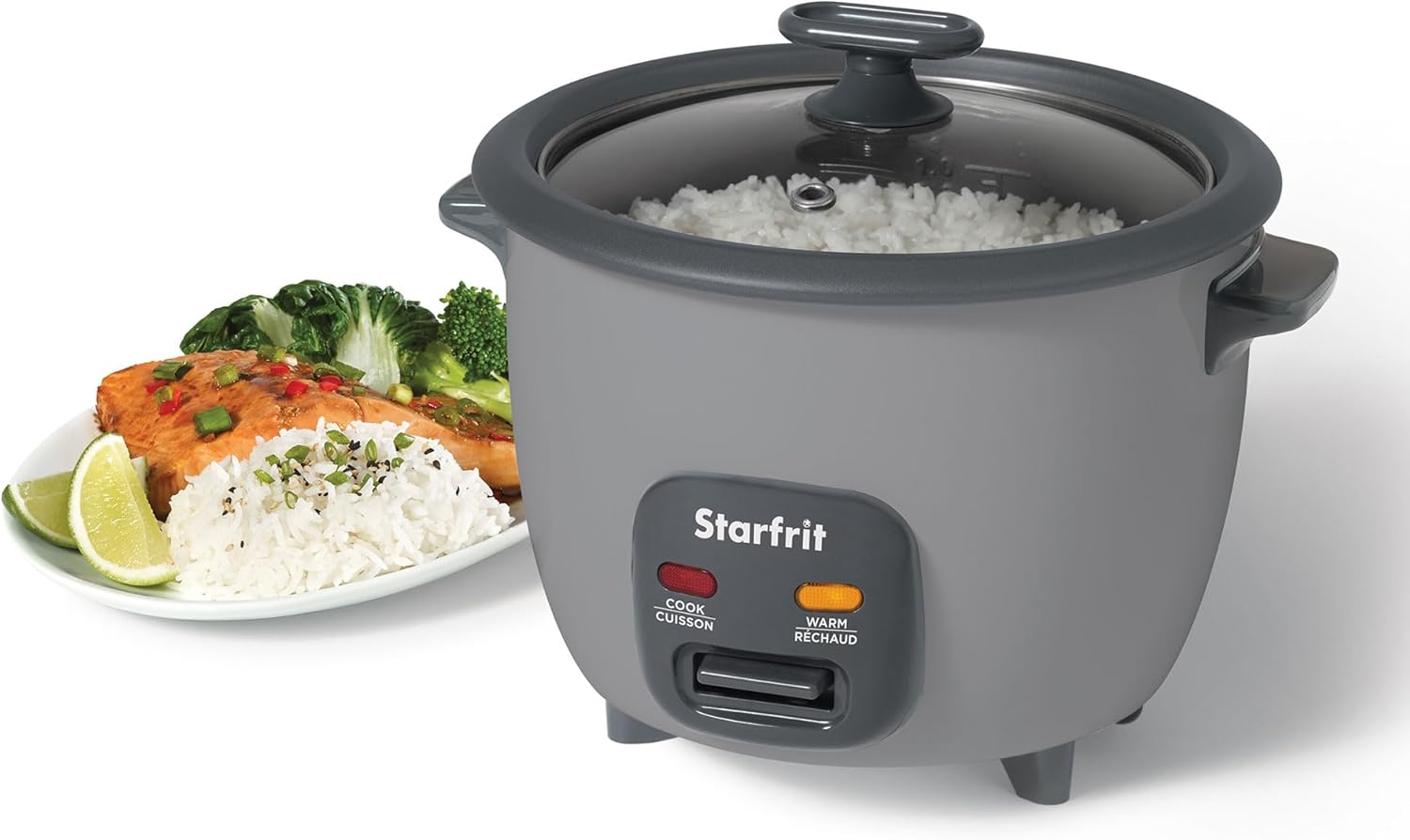 Amazon.com: Starfrit 10-Cup Rice Cooker with Ceramic Coating - PFAS ...