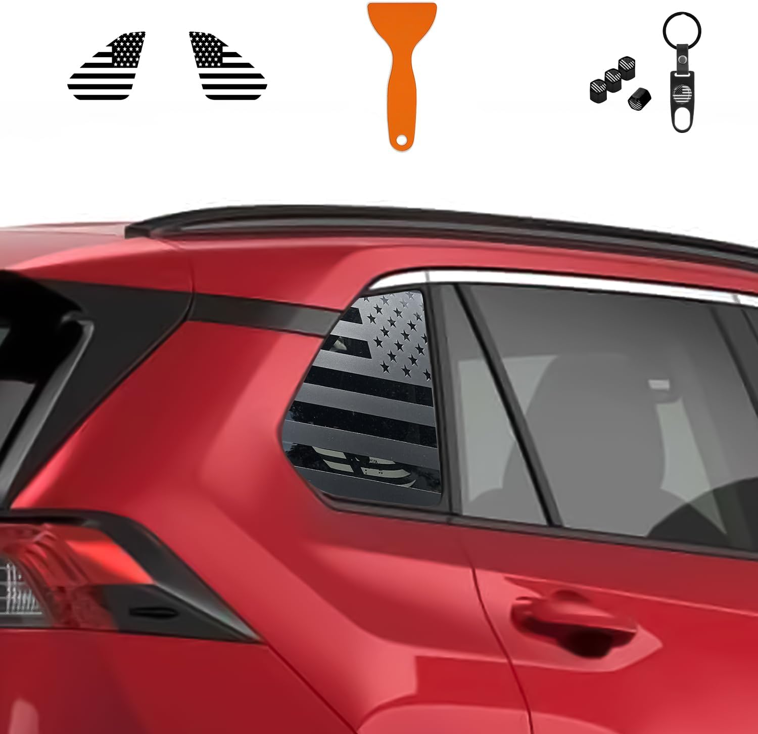 Amazon.com - Rear Quarter Window Decals for Toyota Rav4-2PCS Precut ...