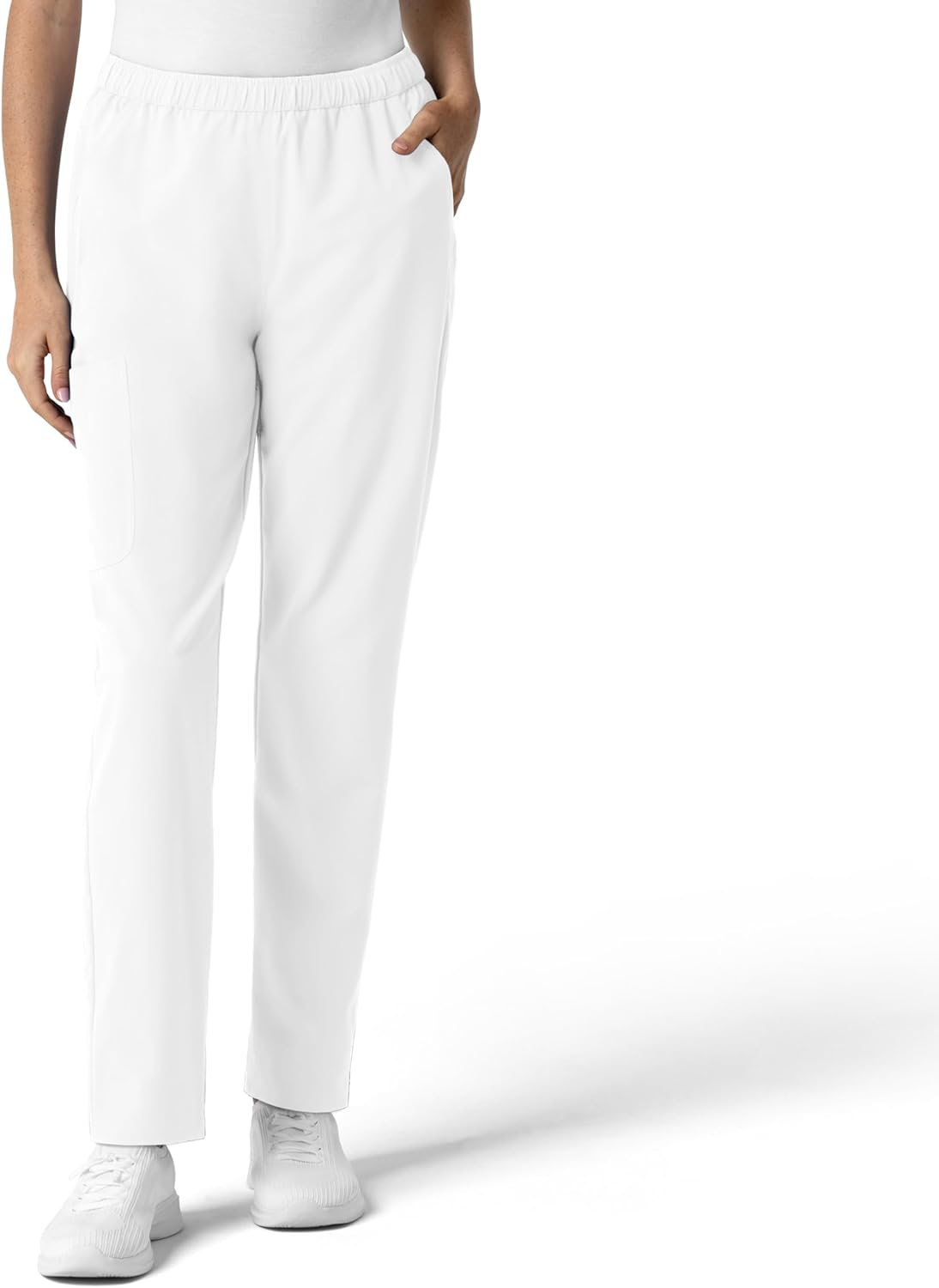 Amazon.com: Wink NURTUR Scrubs for Women, Slim Leg Scrub Pant - White ...