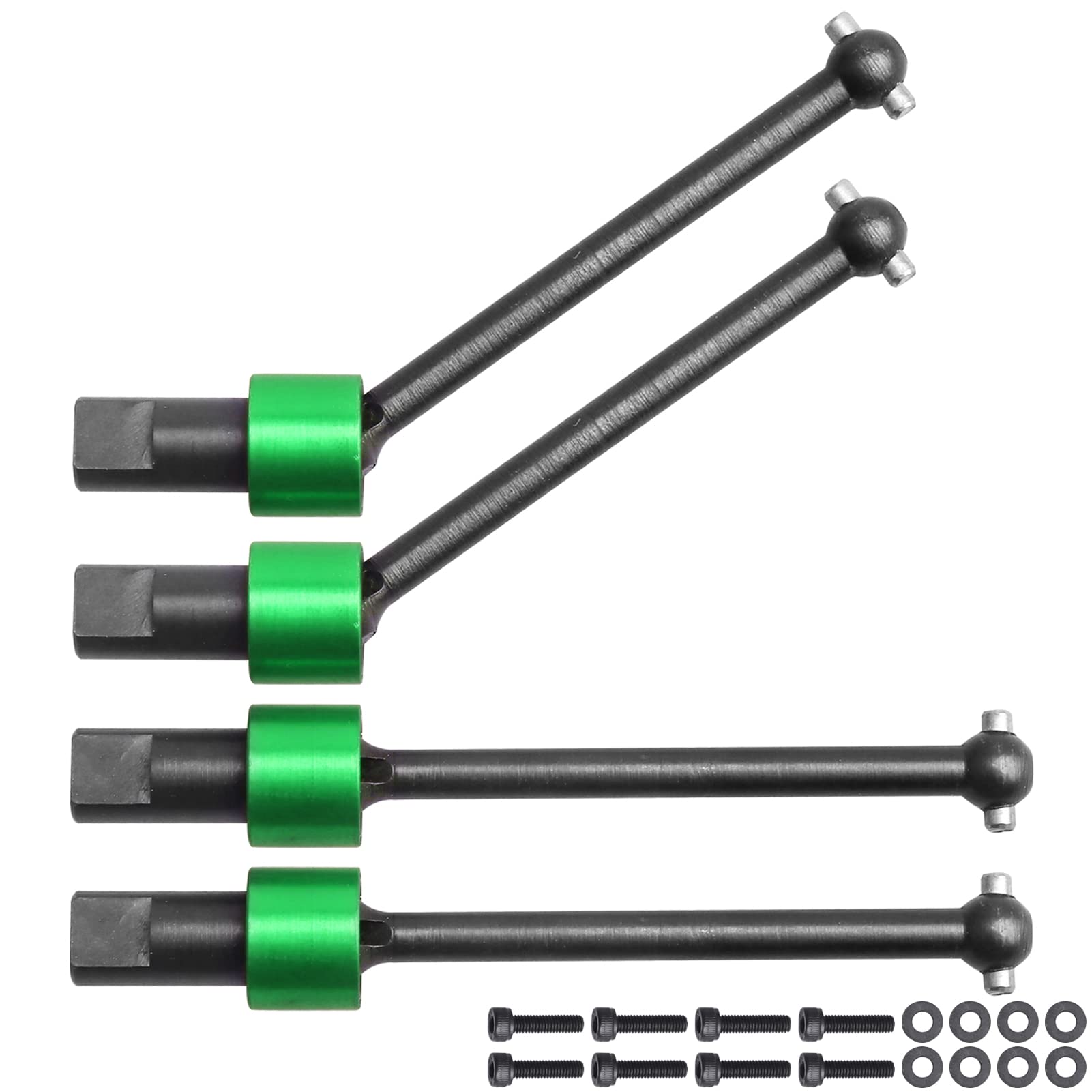 Buy Hobbyfire Metal Steel Drive Shaft Assembly Front & Rear 4-Pack ...