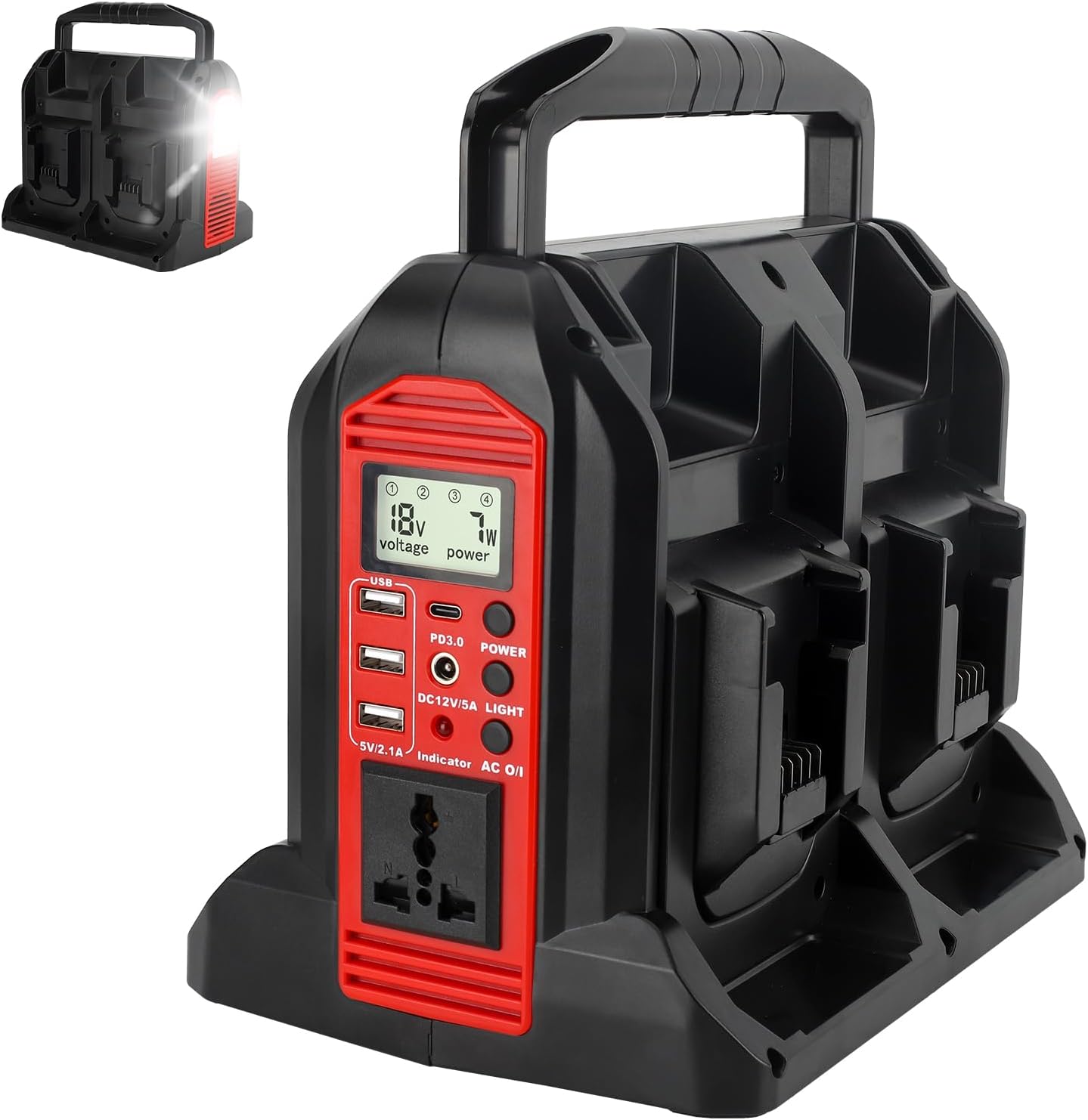 Amazon.com: 350W Power Inverter for Milwaukee M18 18V Li-ion Battery 4 ...