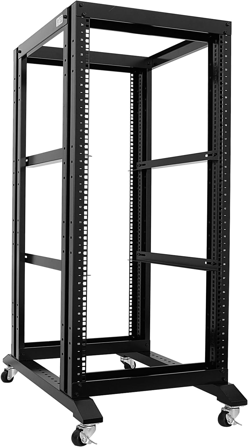 Amazon.com: Raising Electronics Server Rack Open Frame Rack 4 Post 19 ...