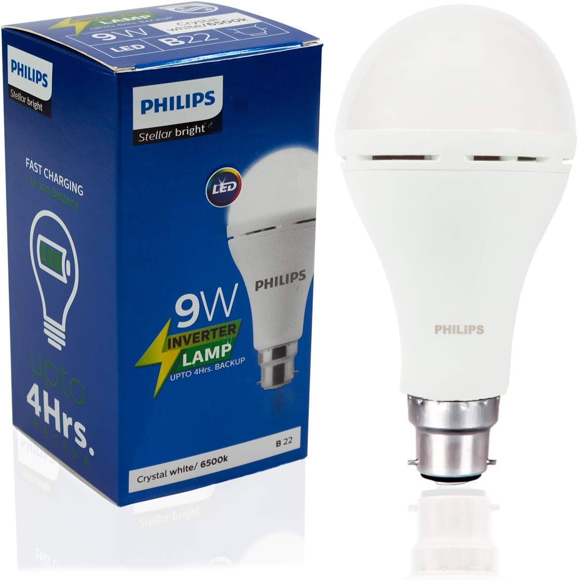 Buy Alienenergy Rechargeable Emergency Inverter Led Bulb B22 9-Watt ...