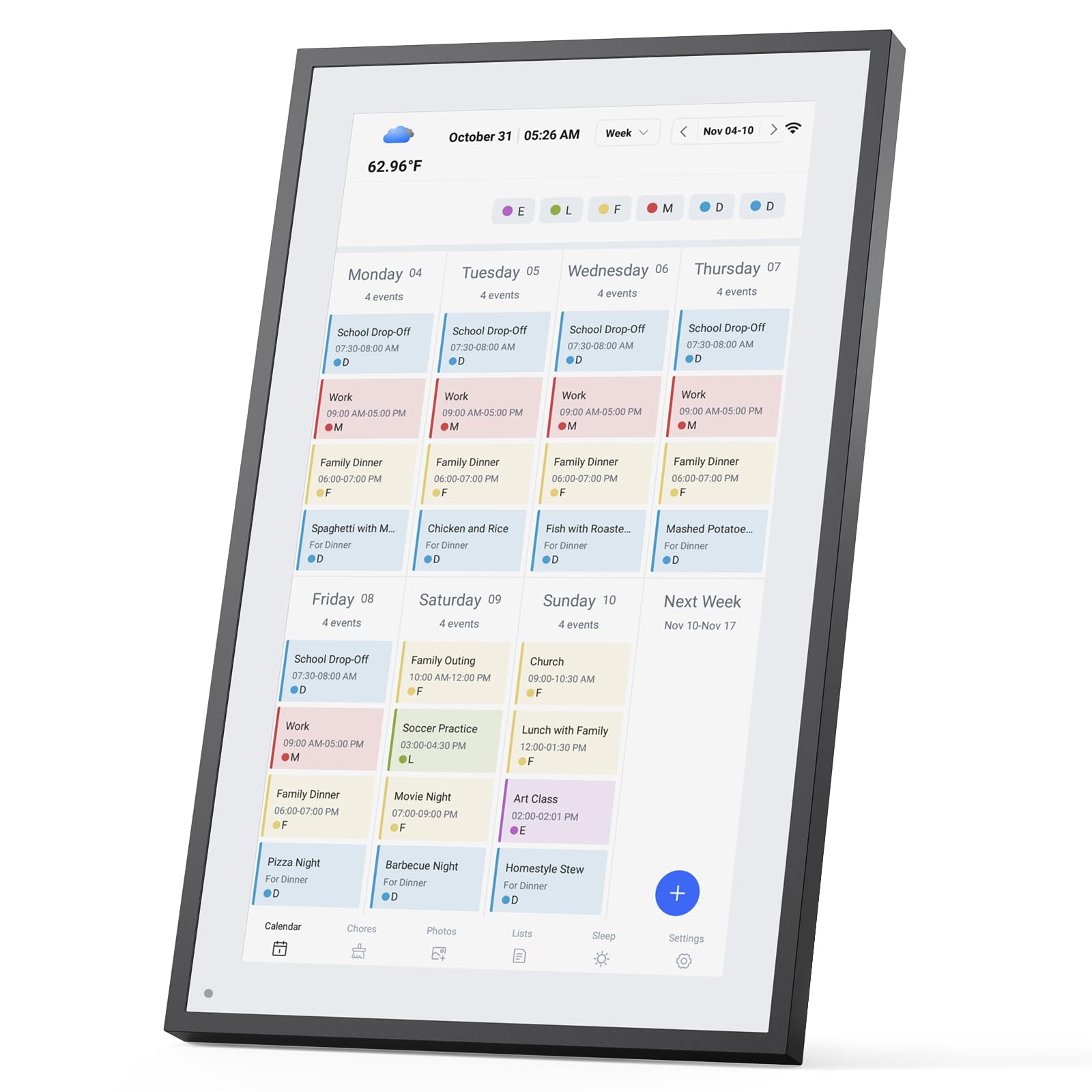 Buy LOOFII 21.5 Inch Smart Digital Planner & Chore Chart, FUll HD Interactive Touchscreen ...