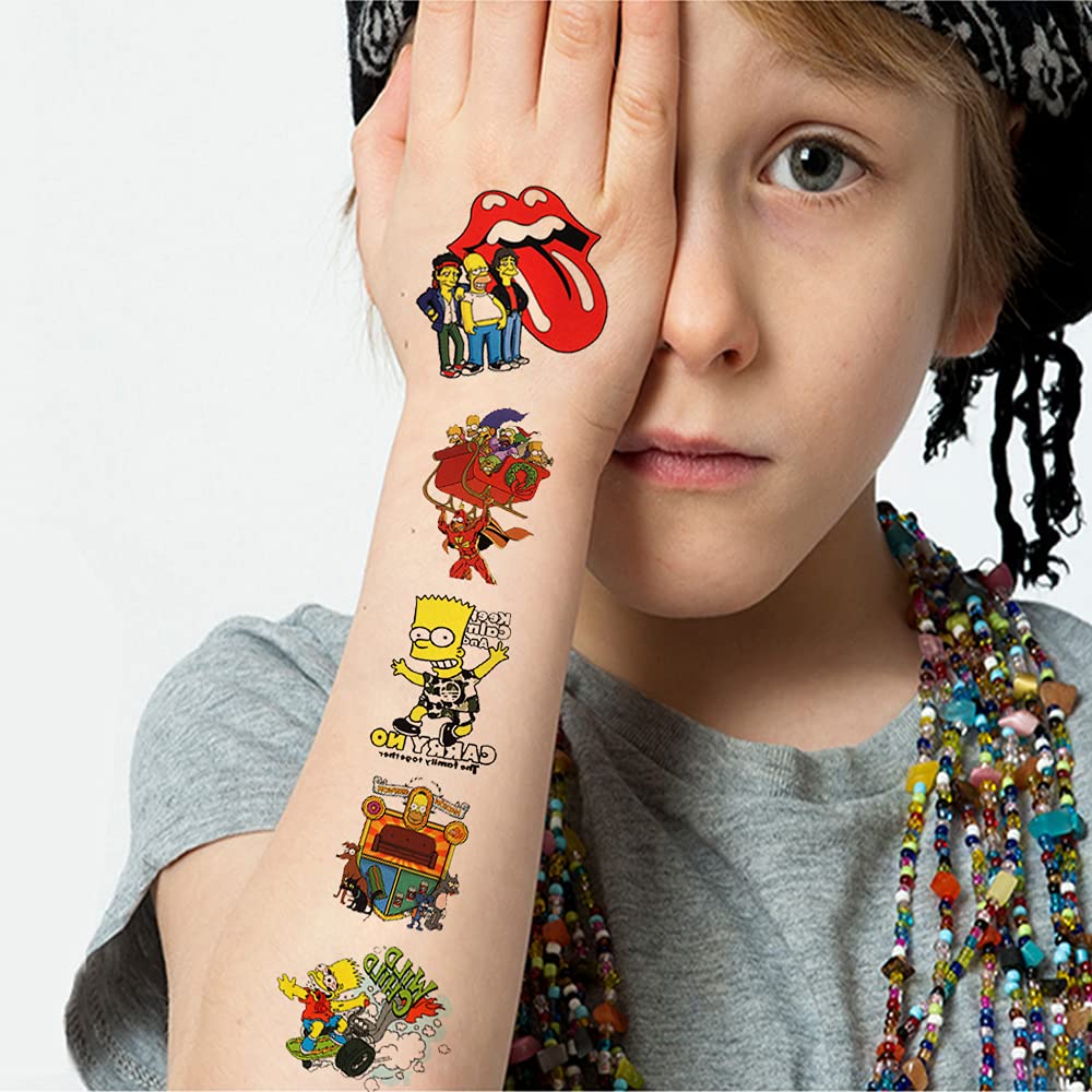 Simpson Temporary Tattoos Children's Christmas Temporary Tattoos