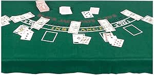 Amscan Blackjack Table Cover, 6ft, Green : Amazon.com.au: Home