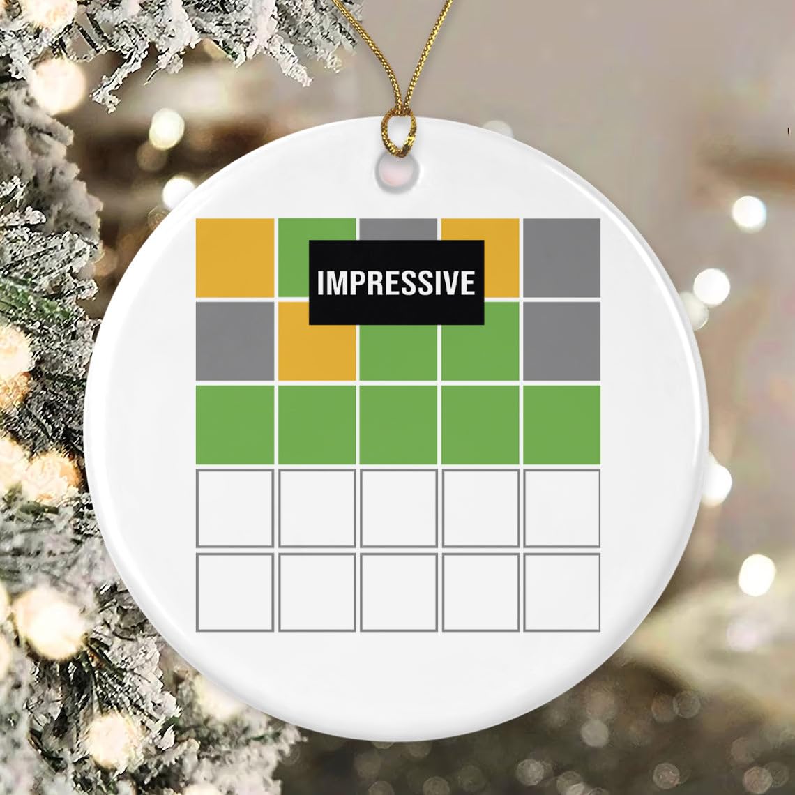 Amazon.com: Impressive Ornament Inspired By Wordle - Funny Word Lover ...