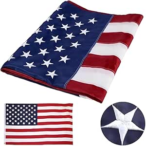 Amazon.com : 3x5 American Flag Outdoor Heavy Duty with Brightly Colored ...