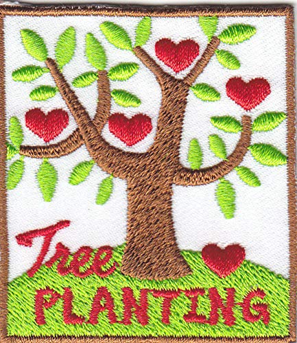 Amazon.com: "TREE PLANTING" PATCH - Iron On Embroidered Applique ...