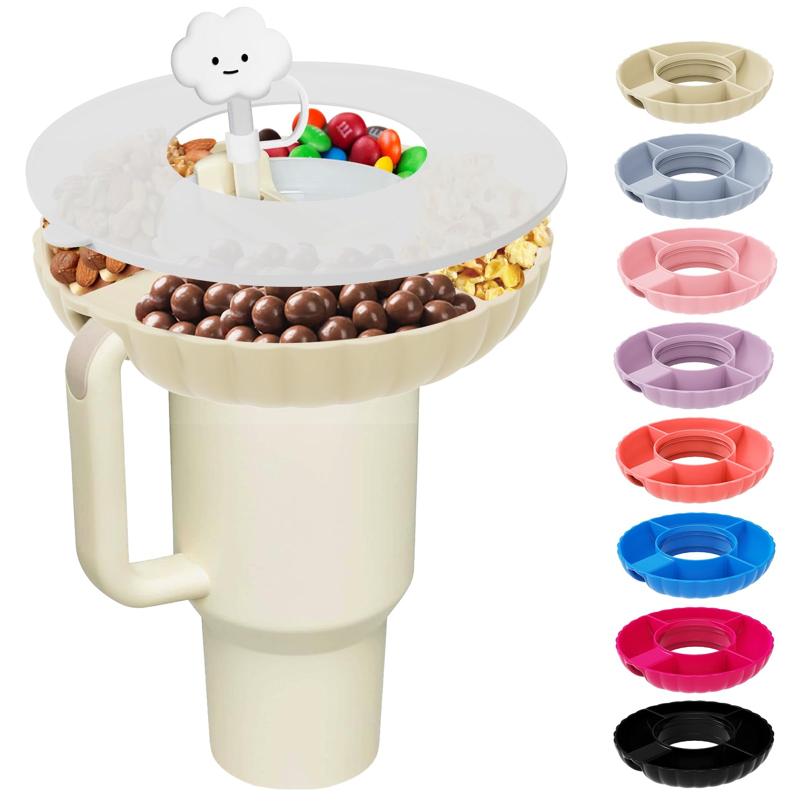 Amazon.com: Incolumitas Stanley Snack Tray, Food Grade Silicone Snack ...