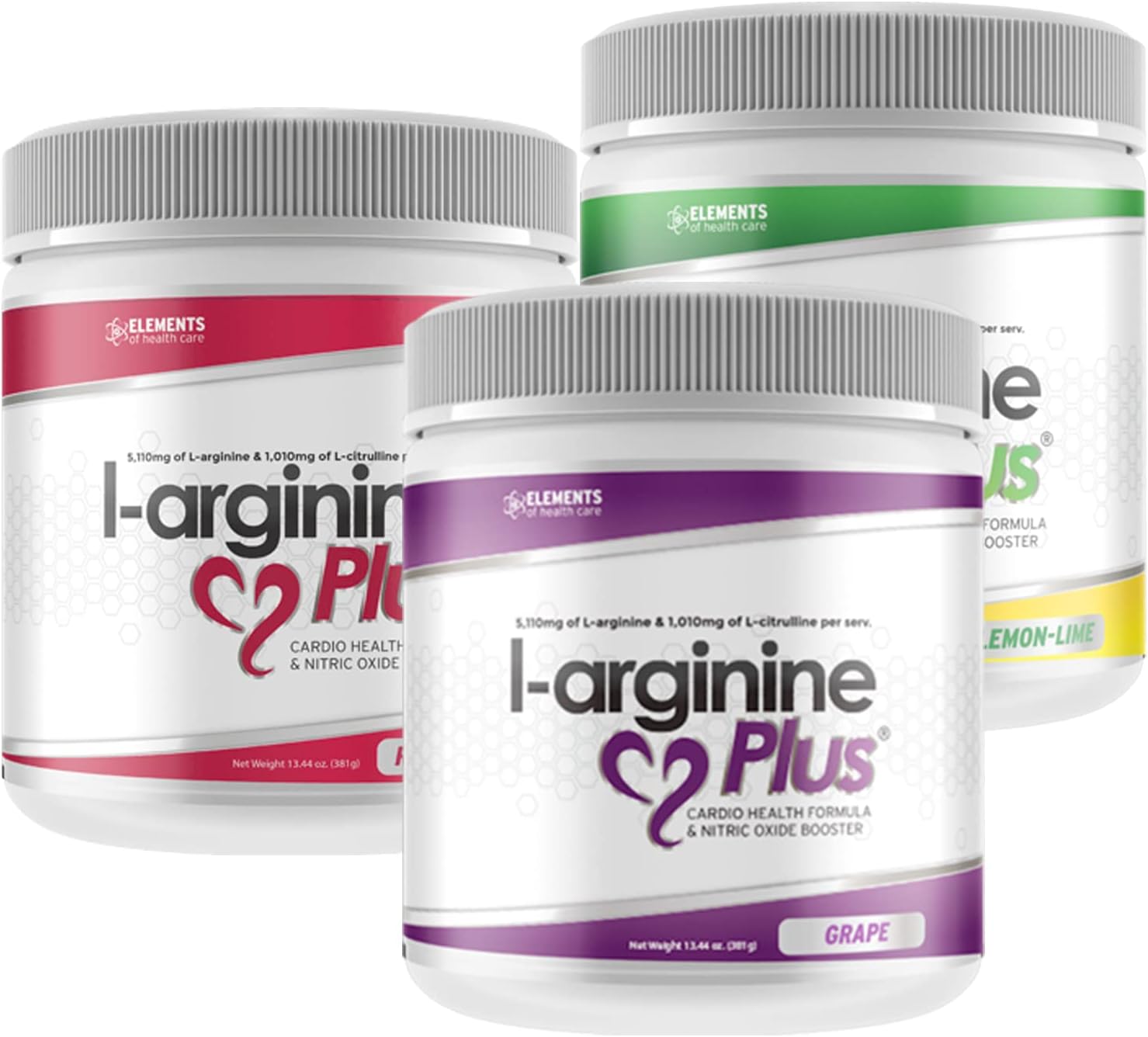 #1 L-Arginine Plus - Multi Flavor 3-Pack - Support for Blood Pressure ...