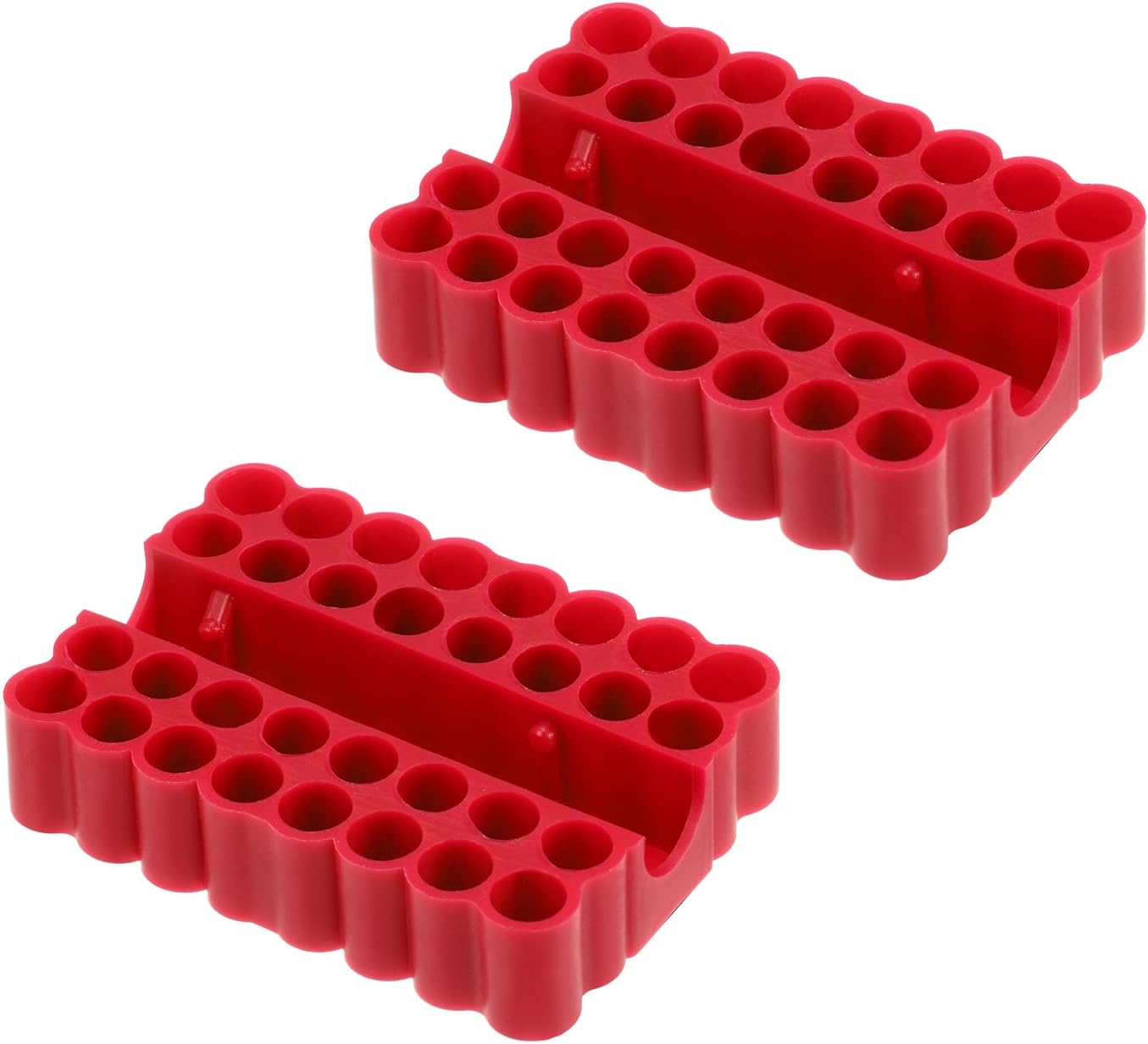 HARFINGTON 2pcs Plastic Hex Shank Screwdriver Bit Holder Organizer 32 ...