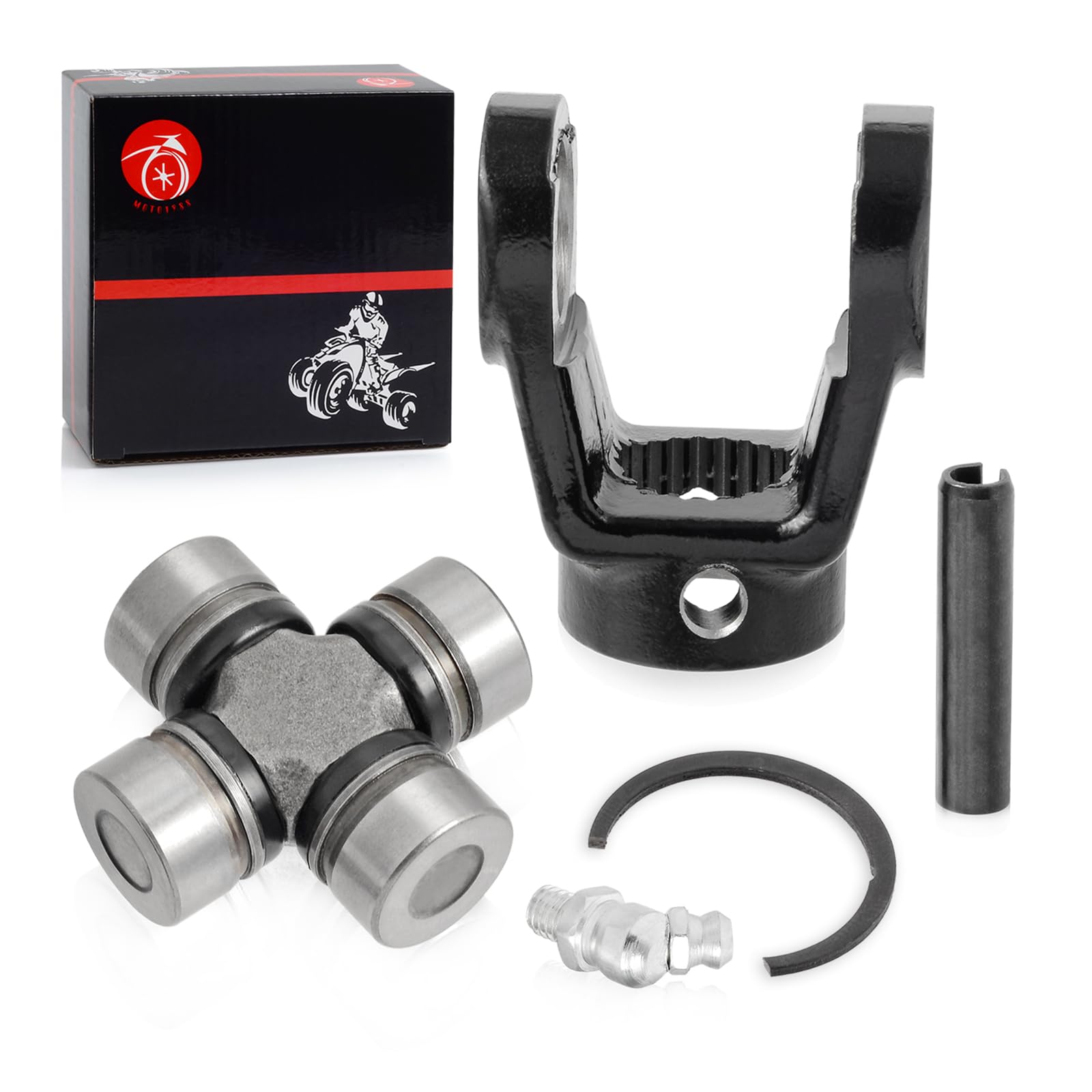 Snapklik.com : Front Drive Prop Shaft Yoke & U-Joint Kit For Polaris ...