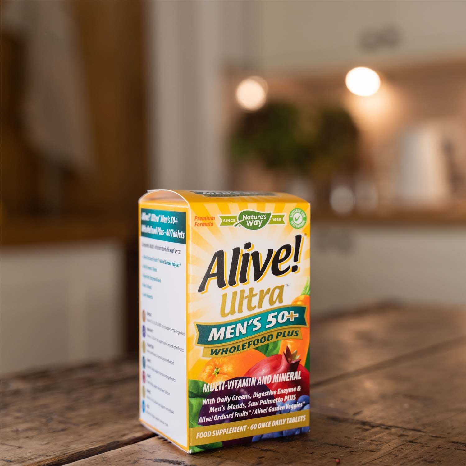 Alive! Ultra Men's 50+ Wholefood Plus Multivitamin & Mineral | 60 ...