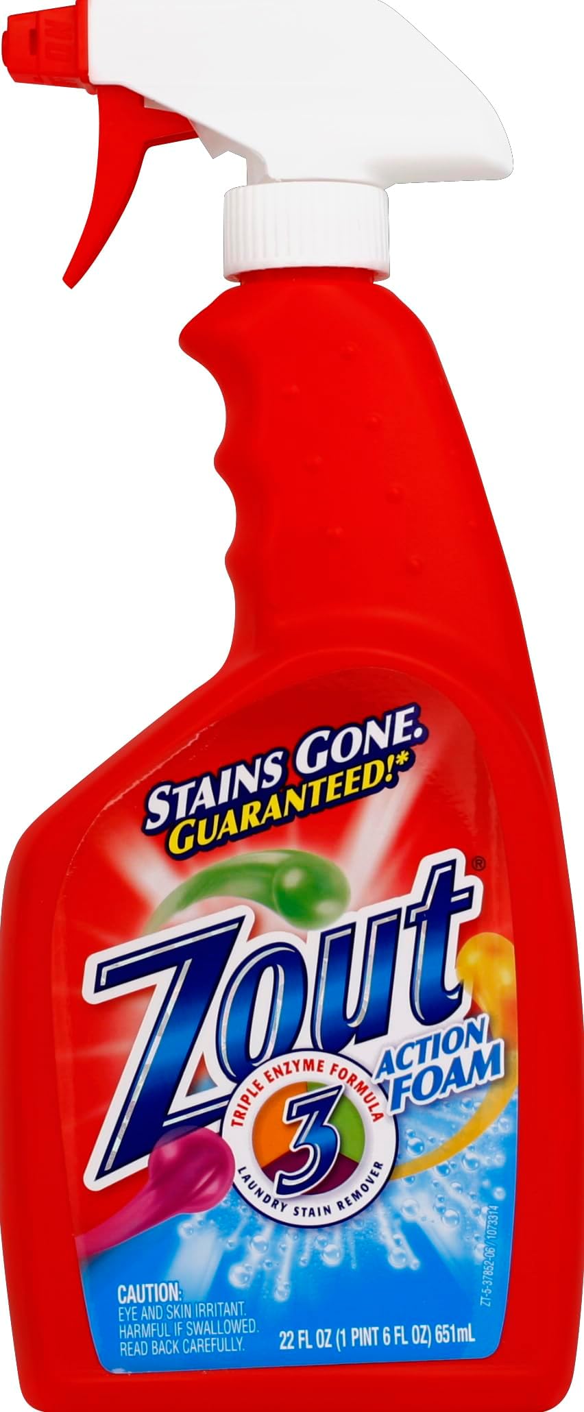 Amazon.com: Zout Triple Enzyme Formula Laundry Stain Remover Foam, 22 ...