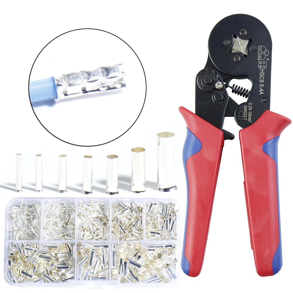 shengbowi 1100Pcs Wire Ferrules Tinned Copper Crimp Connector ...