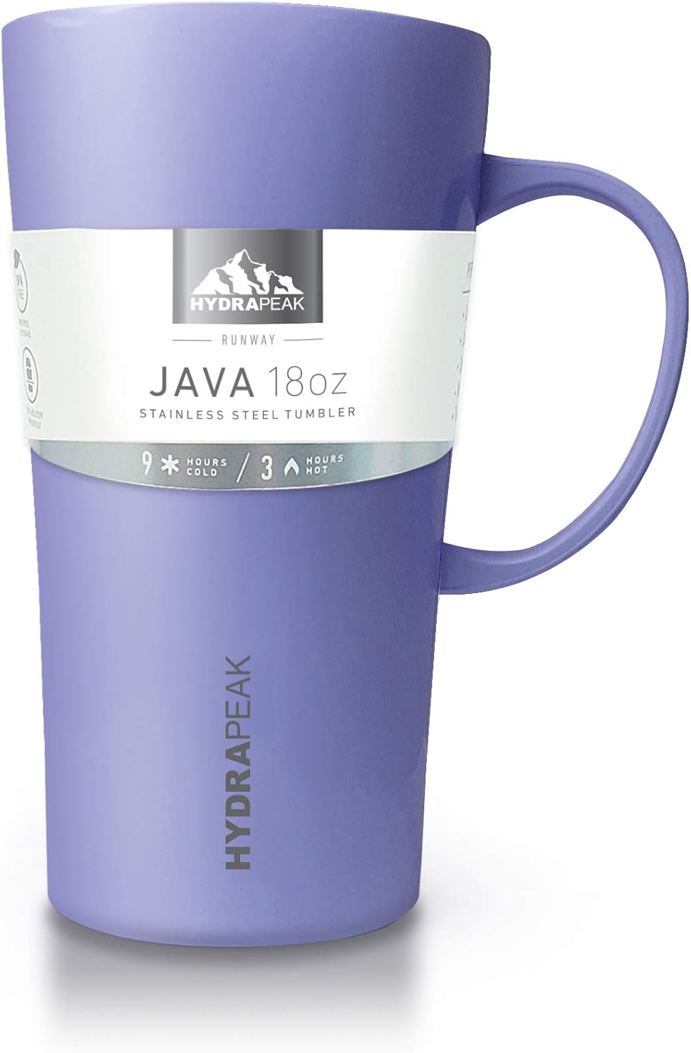 Amazon.com | Hydrapeak 18oz Java Insulated Coffee Mug, Stainless Steel ...