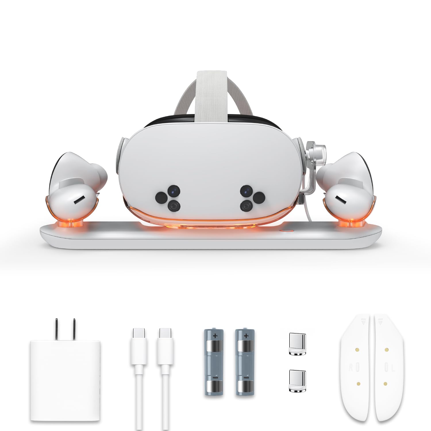 Charging Dock for Meta Quest 3S with USB-C Charger, VR Magnetic ...