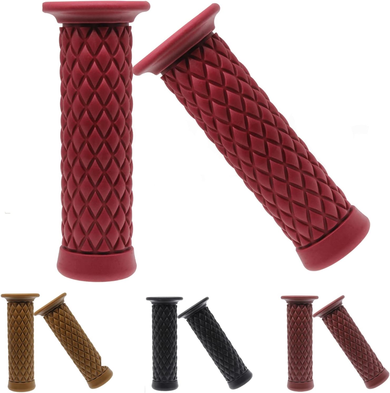 Amazon.com: amavoler Motorcycle Handles Grips - Non Slip Rubber ...