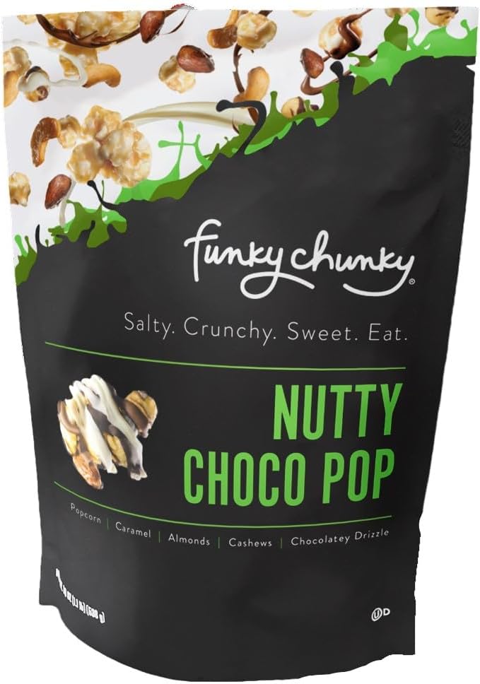 Amazon.com: Funky Chunky | Gourmet Chocolate Popcorn Snacks | Nutty ...