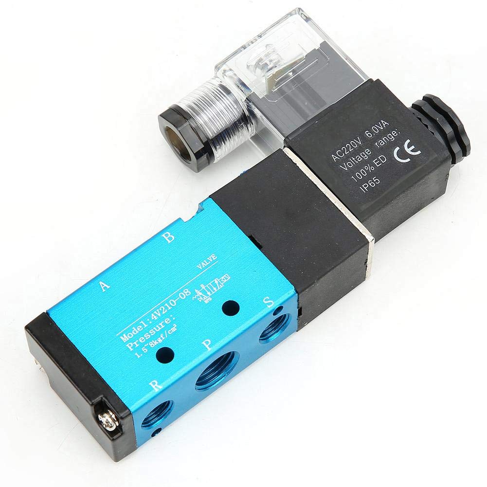 Buy 2 Position 5 Port Toggle switch valve Electrical Air Valve Solenoid ...