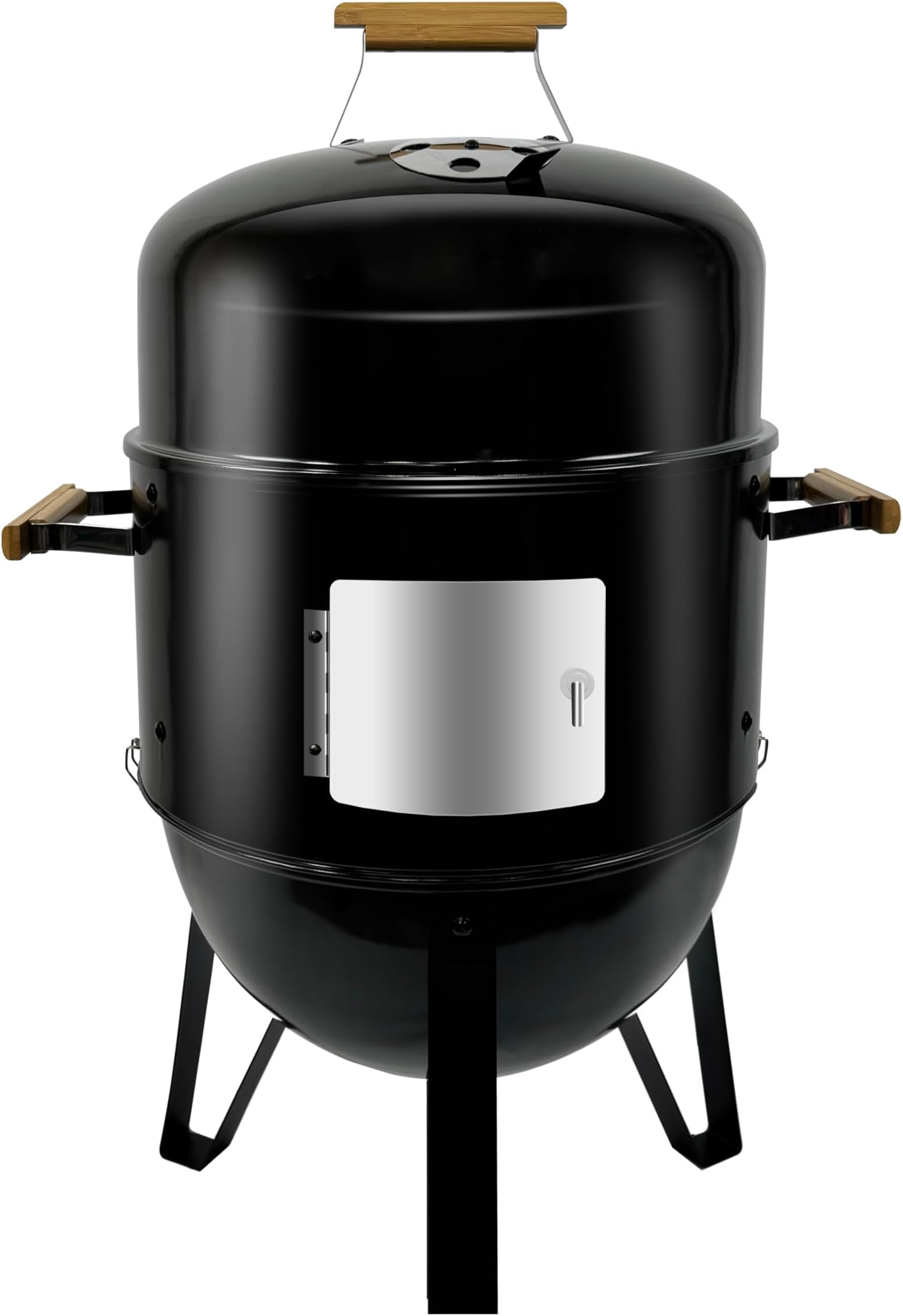 Amazon.com : BIG HORN OUTDOORS 16 inch Charcoal Smoker, Vertical BBQ ...