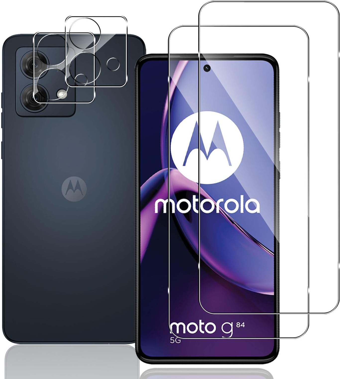 TUTUO [2+2 Pack Tempered Glass Compatible with Motorola Moto G84 5G ...