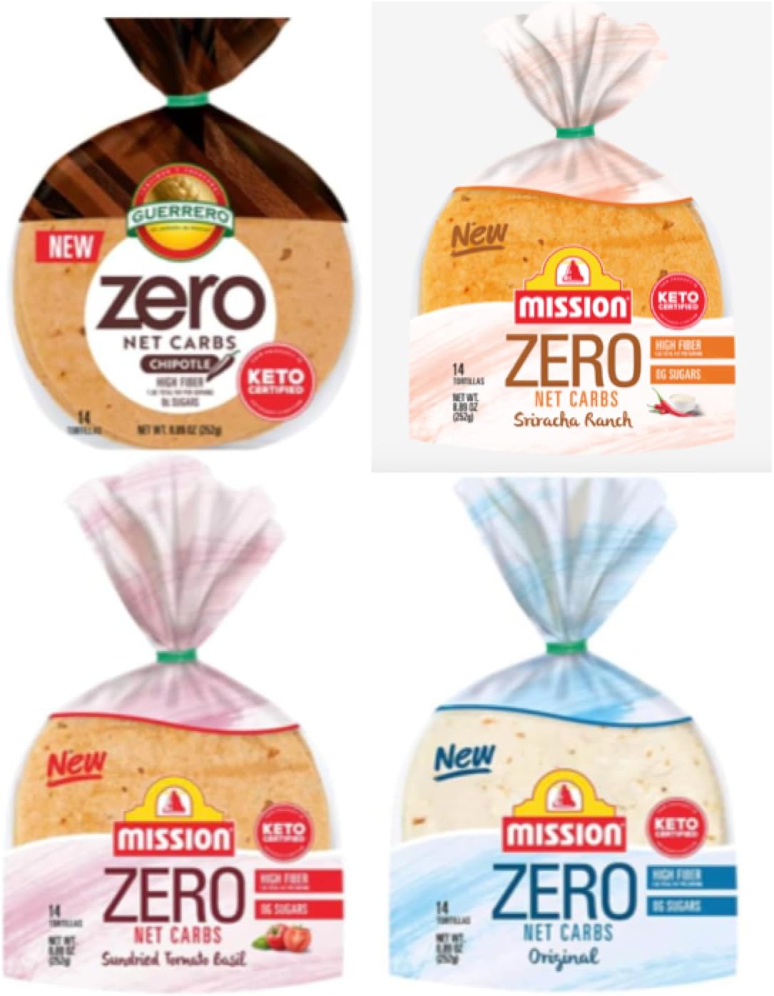 Amazon.com: Mission Zero Net Carb Original Flour Tortillas - 0g Net ...