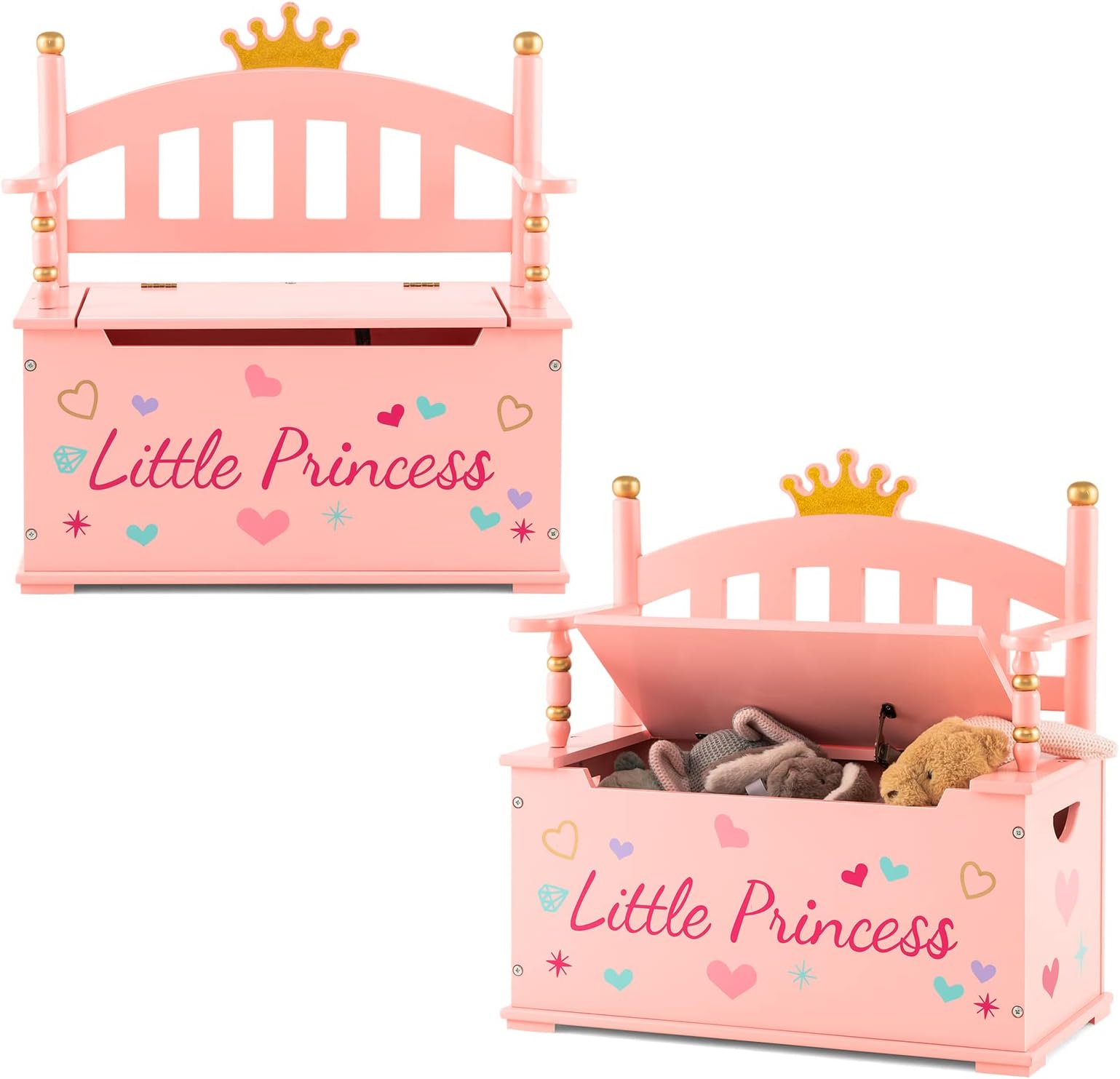 Amazon.com: My Bambino Personalized Toy Storage Box and Bin Newborn ...