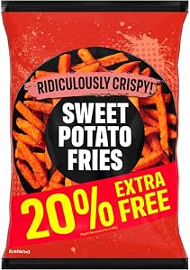 Iceland Ridiculously Crispy Sweet Potato Fries 720g : Amazon.co.uk: Grocery