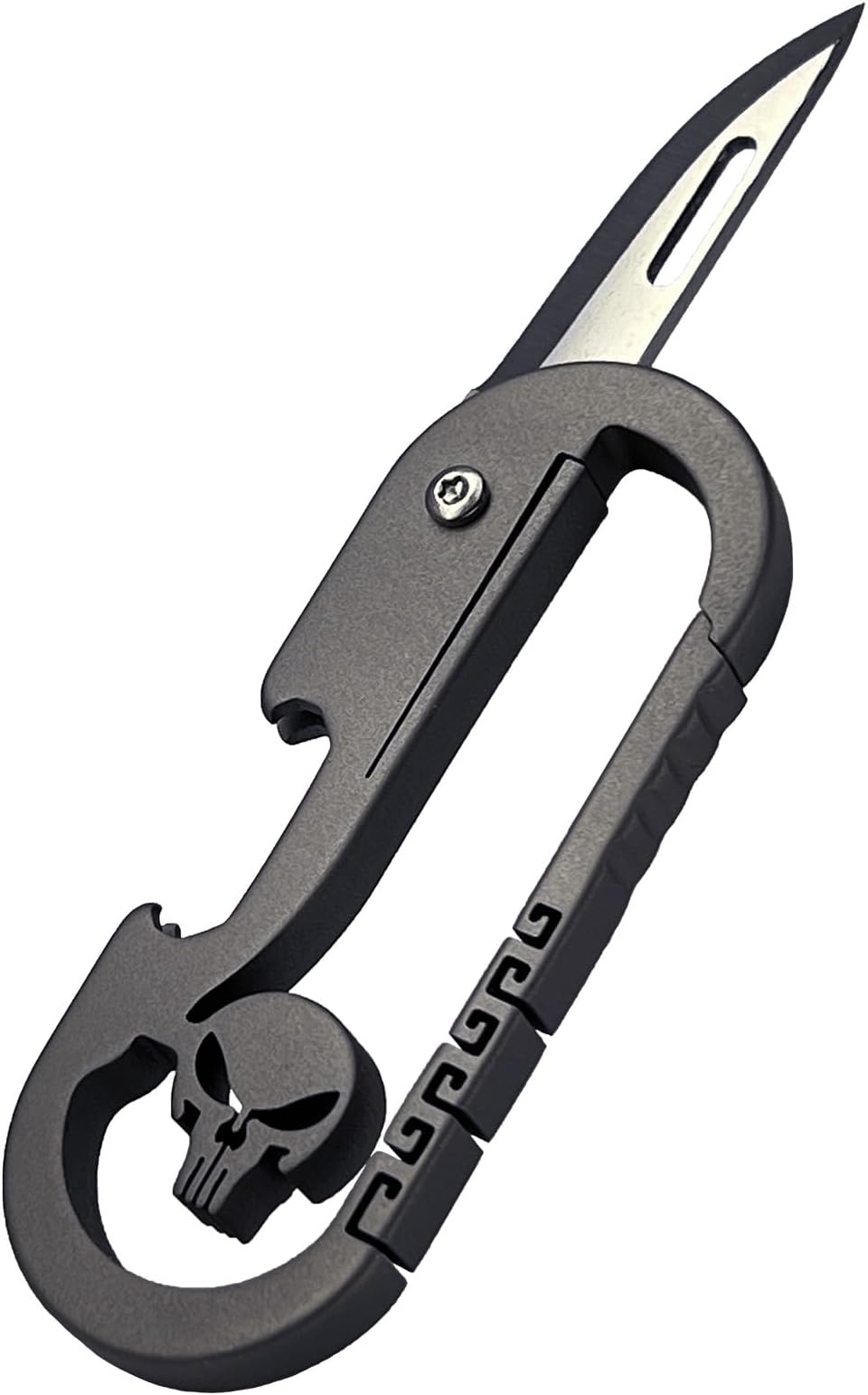 Amazon.co.jp: Wawayou キーホルダー ミニナイフ ポケットナイフ 小刀 カラビナ チタン合金 EDC マルチツール ...
