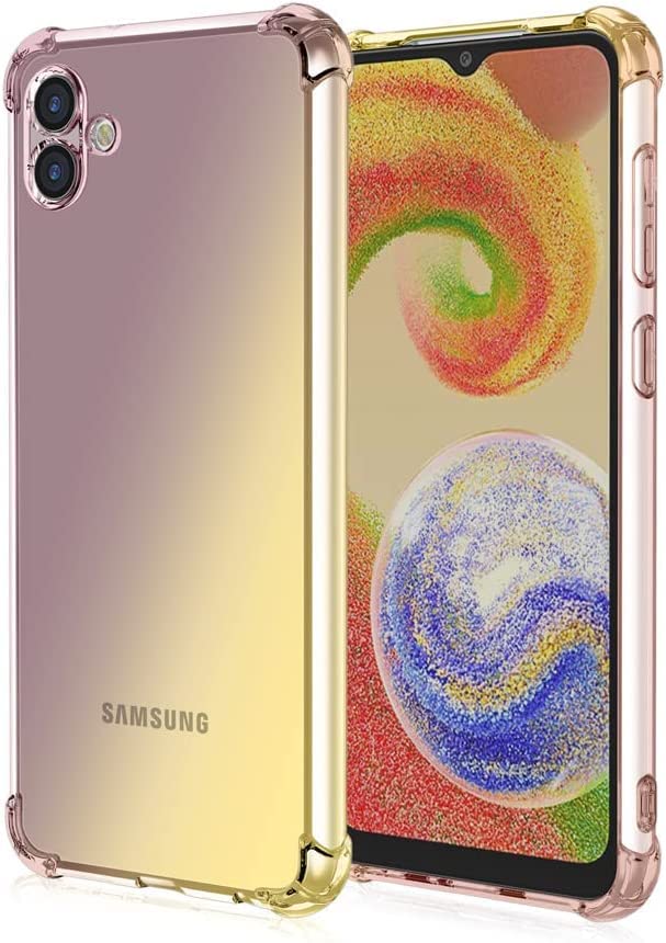 For Samsung A04E Case, Slim Clear Silicone Phone Cover + Screen ...