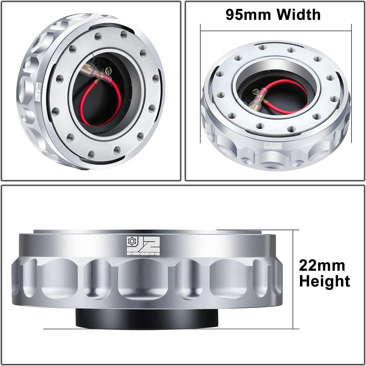 J2 Engineering J2-QR-ZTL-9070-SL Kit de adaptador de cubo de volante de ...