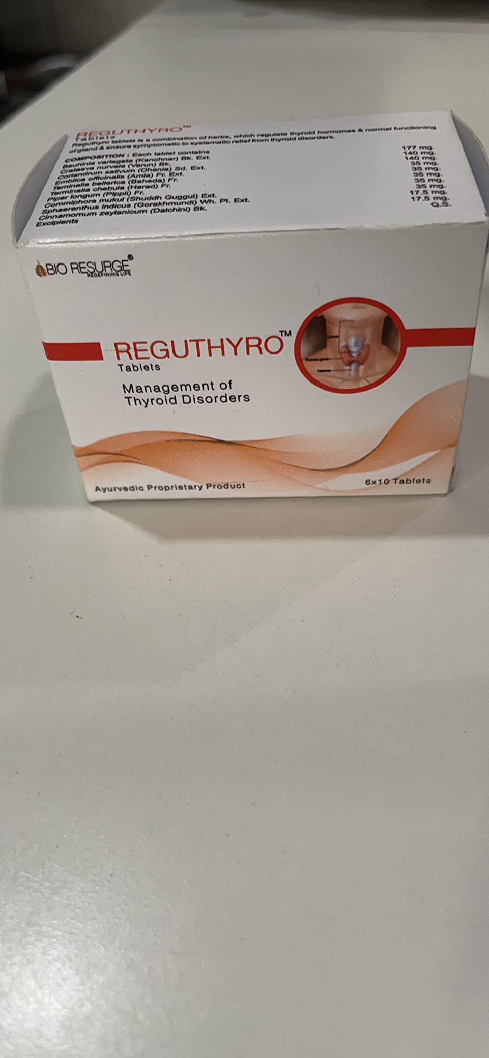 Buy Bio Resurge Life Ayurvedic Medicine for Thyroid | Regulates ...