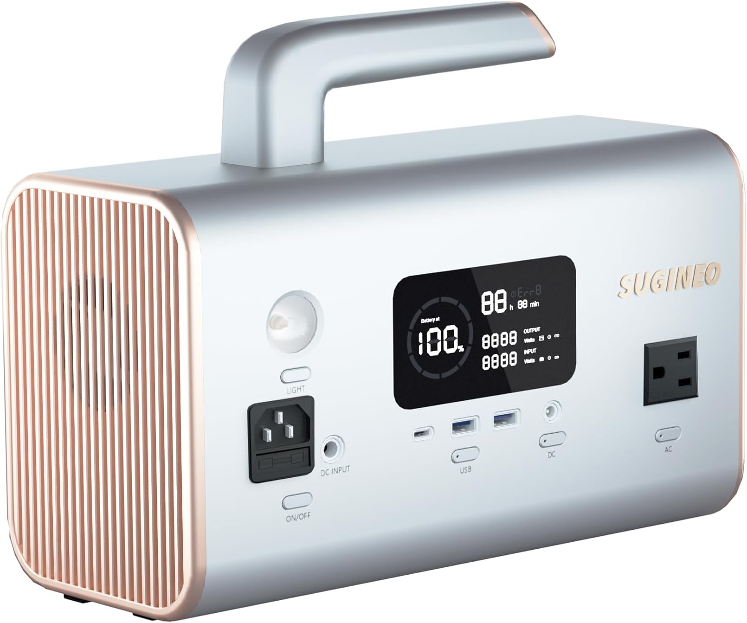 Amazon.com : Portable Power Station 580Wh, SUGINEO 110V/600W Outdoor ...