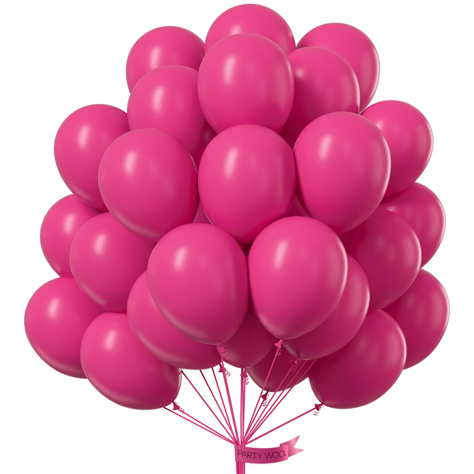 Snapklik.com : Hot Pink Balloons 50pcs 12 Inch Magenta Fuchsia Balloons ...