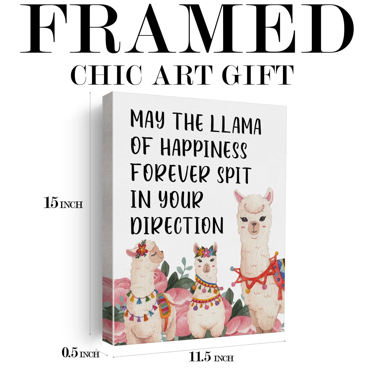 Snapklik.com : Inspirational Motivational Wall Art Decor May The Llama ...