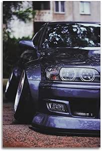 Amazon.com: JDM 240sx Car Poster Silver Grey Classic Canvas Art Poster ...