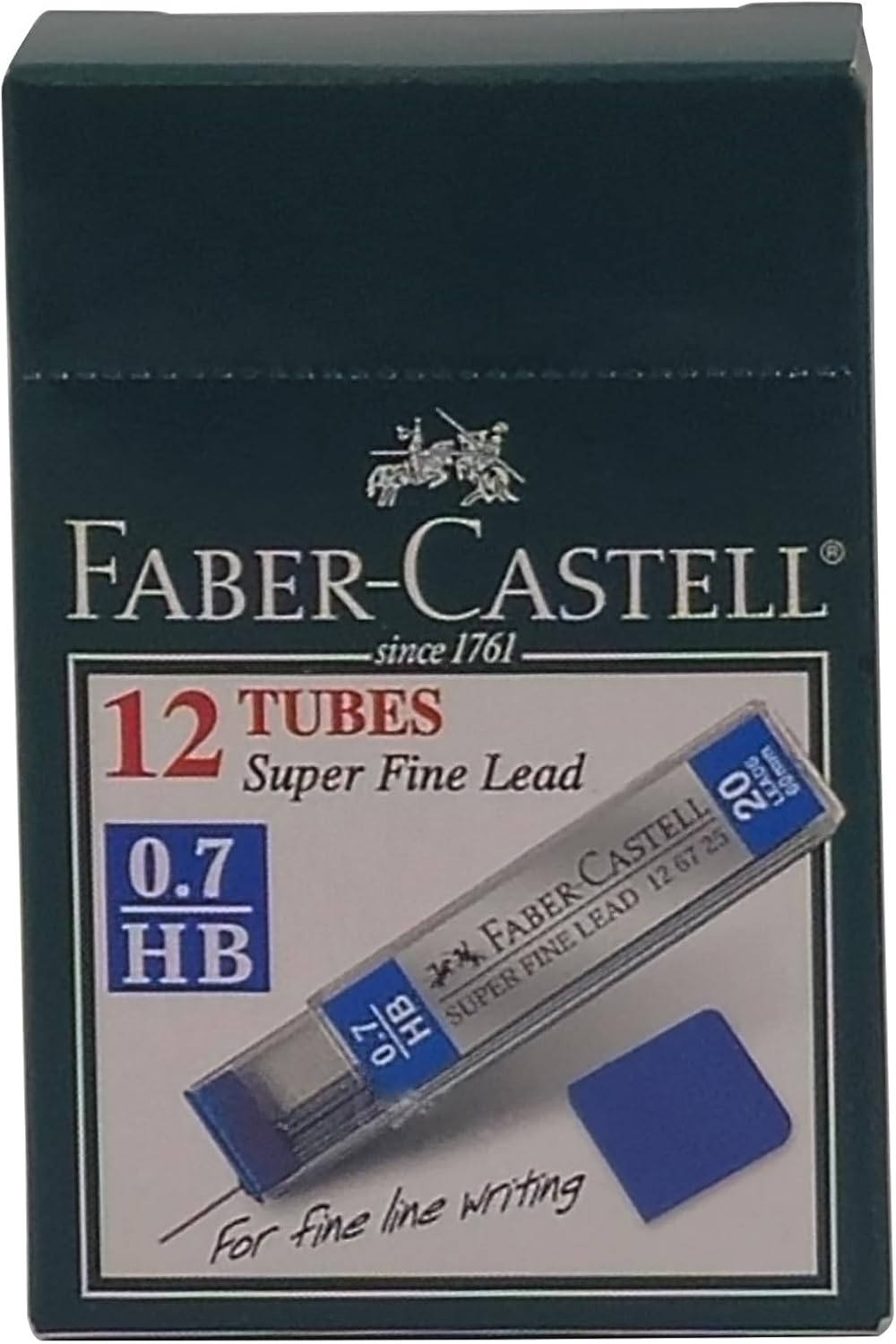 Faber-Castell 0.7mm HB/2B Leads for Mechanical Pencils, 20 x 12 Tubes ...