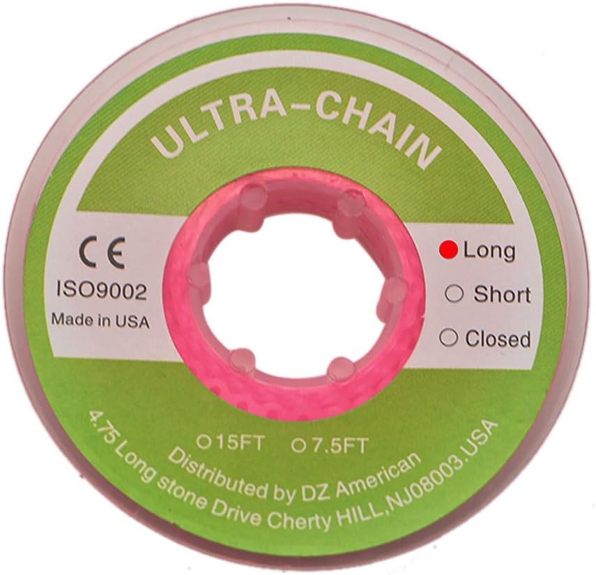Amazon.com : Dental Orthodontic Elastic Chain Power Chains (Long, Pink ...