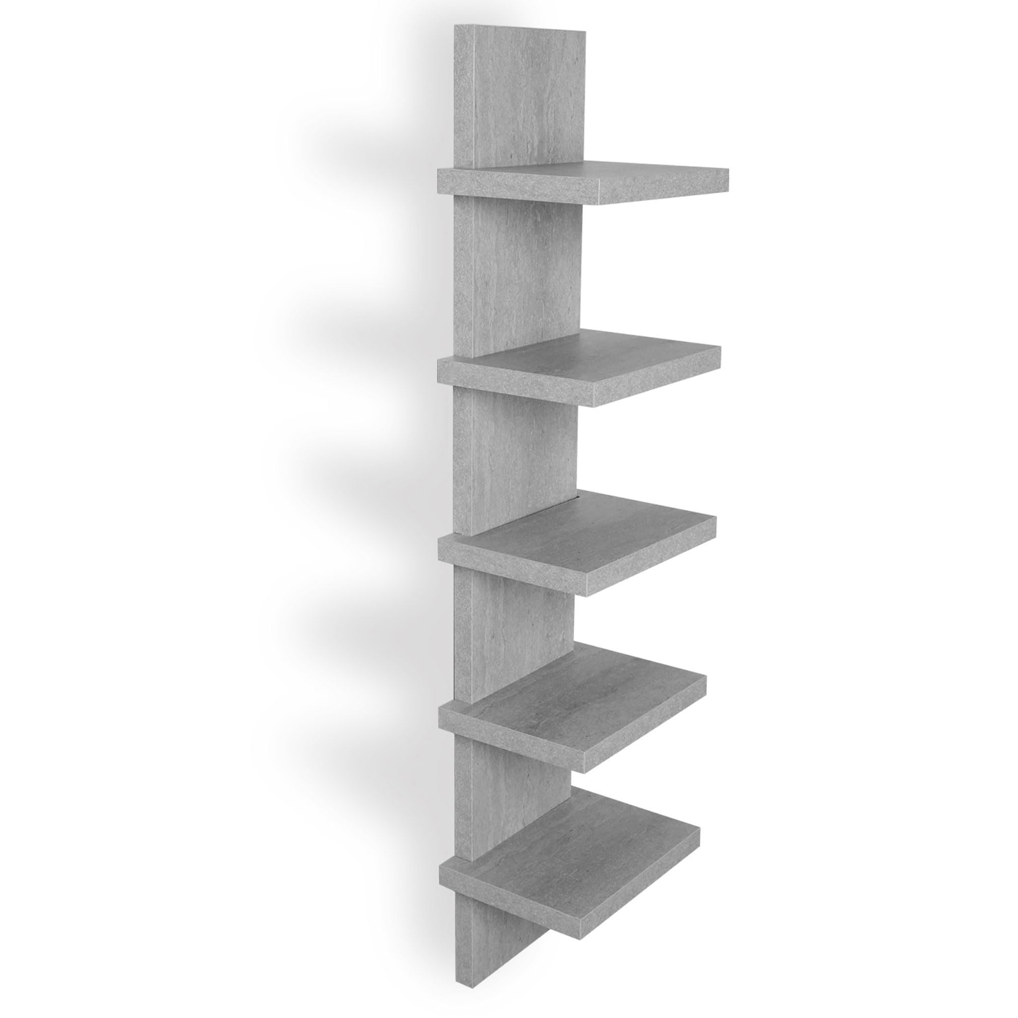 Amazon.com: Bloddream 5 Tier Wall Shelves, Vertical Column Shelf ...