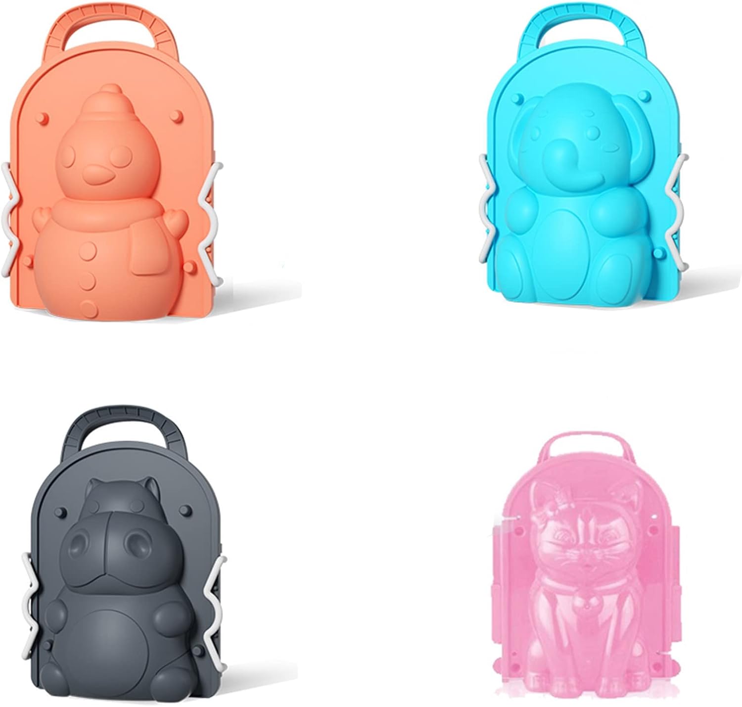 Amazon.com: 4Pcs Snowball Molds Snowball Maker for Kids, Winter Outdoor ...